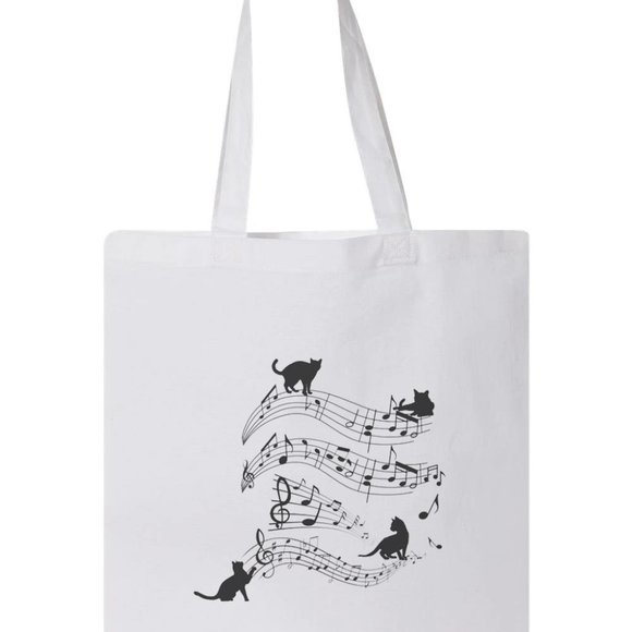 Bags | Aesthetic Cute Cats Music Notes Music Lover Design | Poshmark
